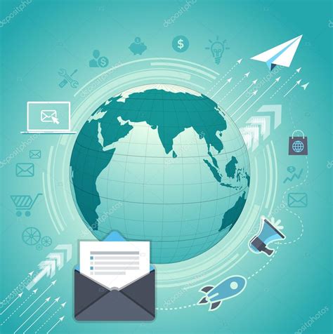 World Globe With App Icon Stock Vector By Siak B