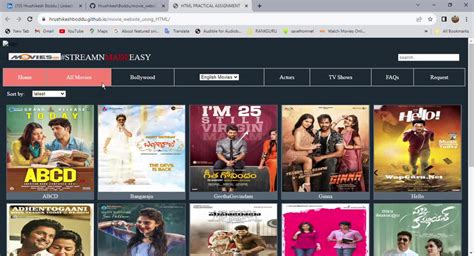 Video How I Made A Movie Webpage Using Html5 Hrushikesh Boddu