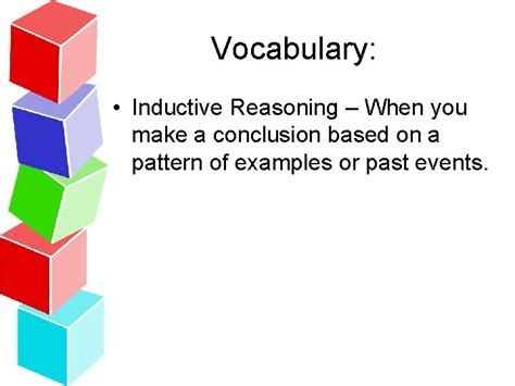 Lesson Patterns And Inductive Reasoning Ohio