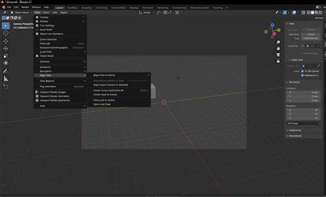 How To Place 3d Cursor Or Create Object In The Middle Of The Camera