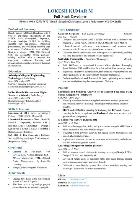 Fullstackdeveloper Softwaredeveloper Mernstack Reactjs Nodejs Lokesh Kumar M