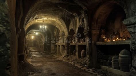 Inside Crypt Generative Ai Stock Illustration Illustration Of Moody