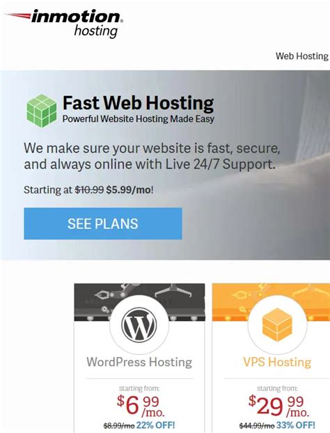 Inmotion Hosting Review 2022 Pricing And Features