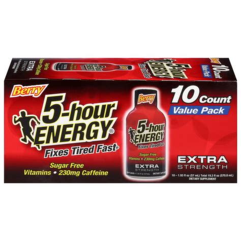 5 Hour Energy Energy Shot Extra Strength Berry Value Pack Smart