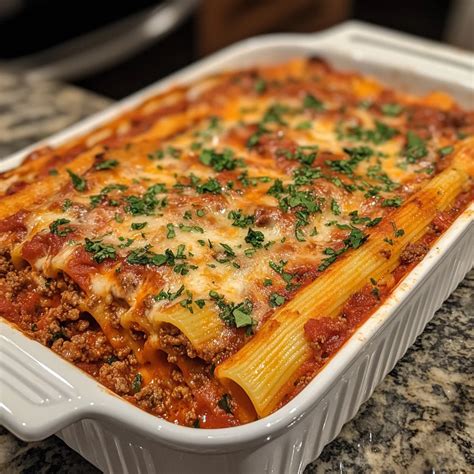 Stuffed Manicotti With Meat Sauce Recipes Time