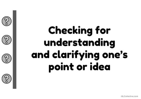 checking for understanding clarifyi… english esl powerpoints
