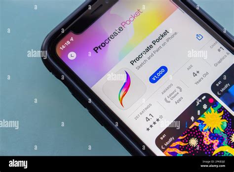 Procreate Pocket App Seen In An App Store On Iphone Screen Procreate Is A Raster Graphics