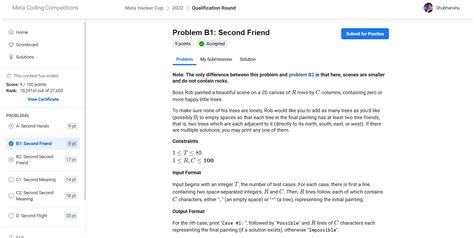 Github Shubhanshujhameta Hacker Cup 2022 Solutions This Repository