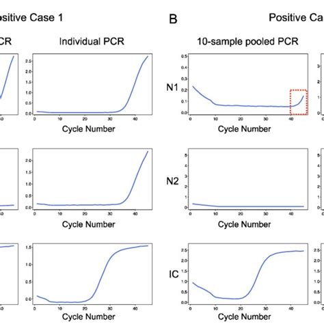 Pcr Amplification Curves For Positive Case 1 A And Positive Case 2
