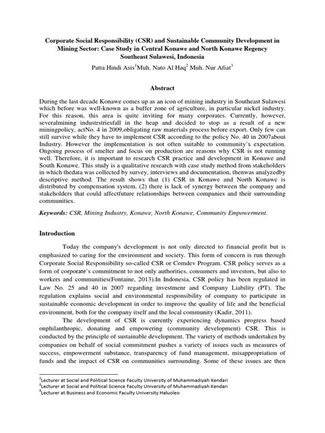 Corporate Social Responsibility Csr And Pdf Corporate Social Responsibility Economies