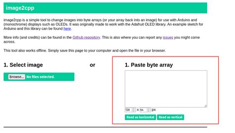 C Cpp2image Issue 50 Javl Image2cpp GitHub
