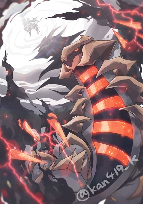 Giratina And Arceus Pokemon Drawn By Kanna Kan K Danbooru
