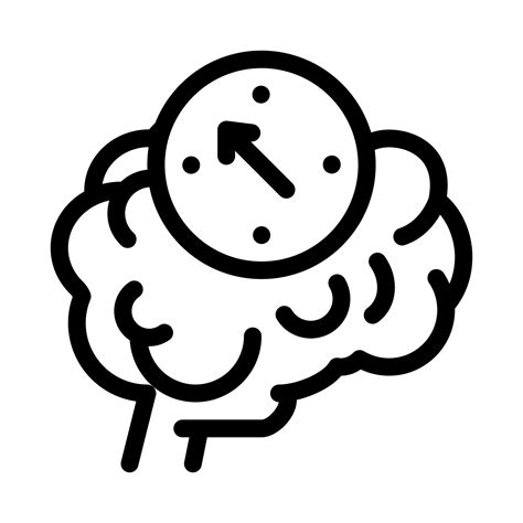 Brain Mind Compass Icon Vector Outline Illustration 17542749 Vector Art