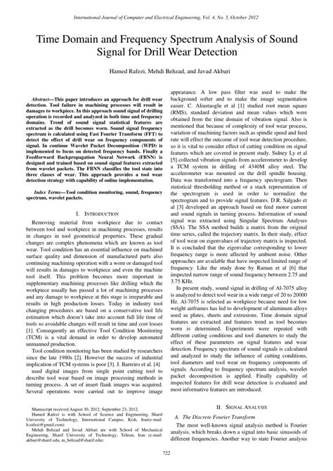 Pdf Time Domain And Frequency Spectrum Analysis Of Soundsignal For