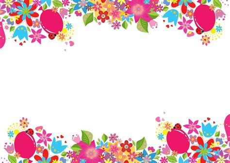 Colorful Flower Background Beautiful Banner Floral And Leaves Template