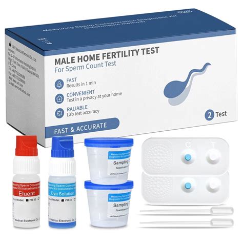 2 Sets Box Of Male Fertility Tests Diy Sperm Test Sperm Count Home