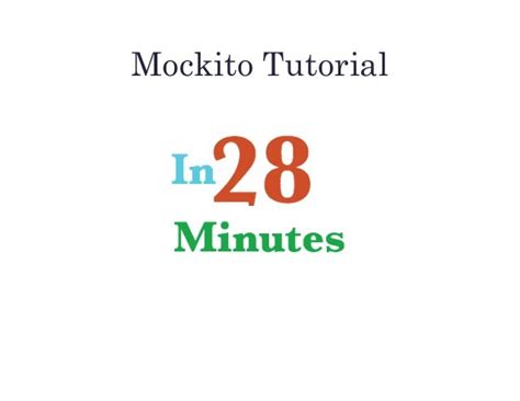 Mockito Tutorial For Beginners