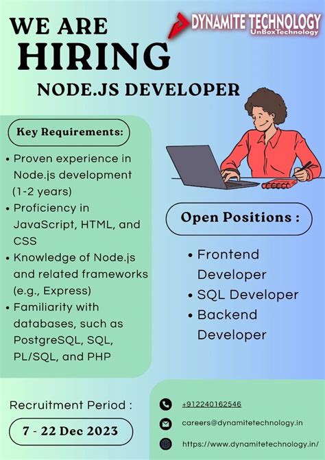Dynamite Technology Pvt Ltd On Linkedin Nodejsdeveloper Techjobs