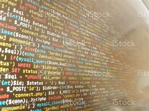 Abstract Screen Code Background Technology Development Concept Texture Php Program Languages