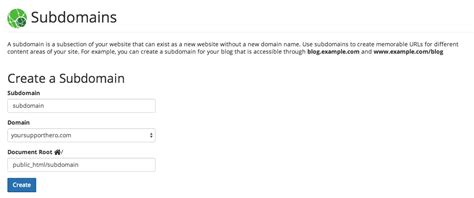 How To Setup A Subdomain NameHero