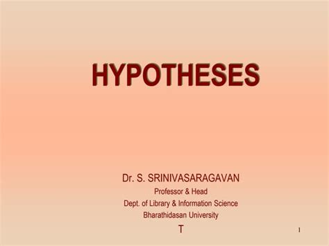 Research Methodology Hypothesis 1ppt
