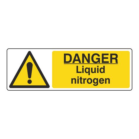 Danger Liquid Nitrogen Sign Landscape Landscape