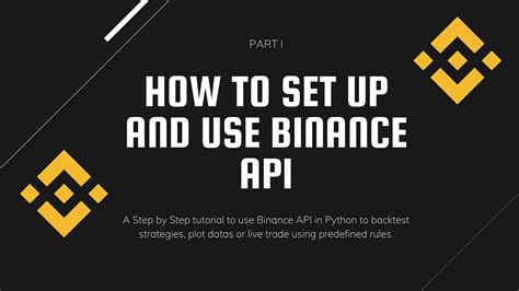 How To Set Up And Use Binance Api With Python Part 1 Siméon Ferez
