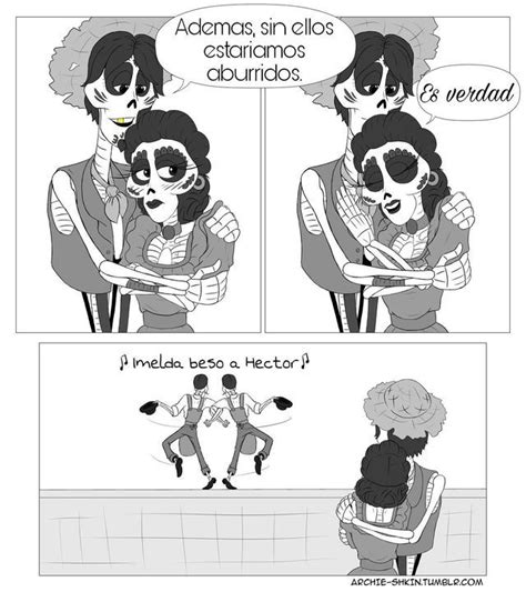 Cómics De Coco Imelda Beso A Hector~ Imelda Cómics Personajes De Película