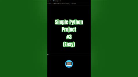 Python Project For Beginners Pythonforbeginners Pythontutorial