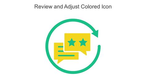 Review And Adjust Colored Icon In Powerpoint Pptx Png And Editable Eps