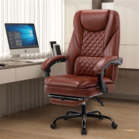 Coolhut Executive Office Chair Big And Tall Office Chair With Footrest
