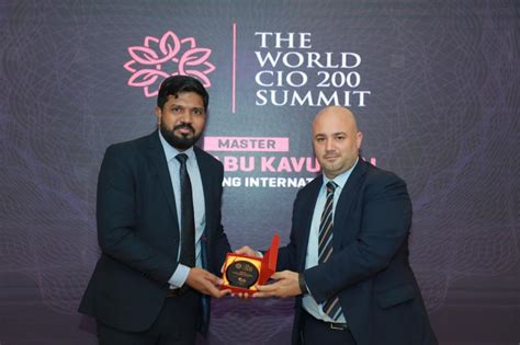 Faizal Babu Mba Cissp Iso27001la On Linkedin Awards Cio