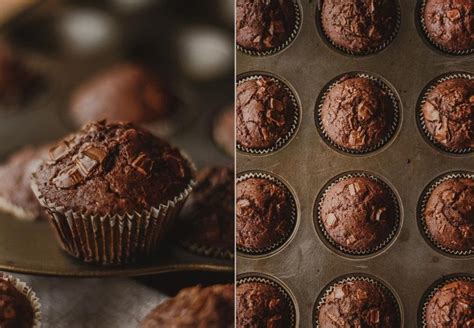 Шоколадні мафіни з шматочками шоколаду Шоколадные маффины Шоколадные рецепты Рецепты маффинов