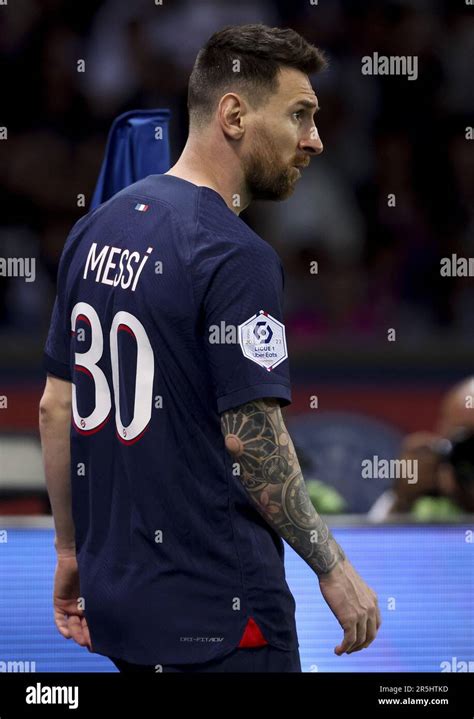 Lionel Messi Of Psg During The French Championship Ligue 1 Football
