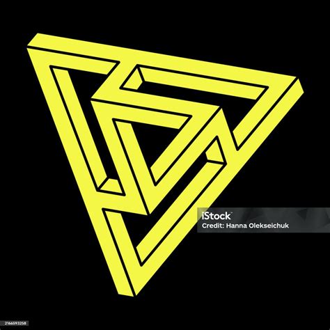 Optical Illusion Object Impossible Shapes Web Design Element Line Design Optical Art Geometric