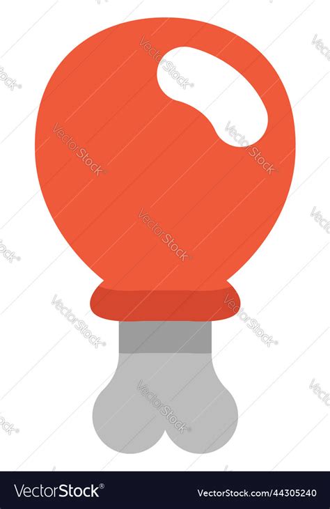 Fried Chicken Drum On A White Background Vector Image