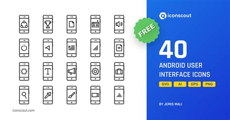 Free Android User Interface Icon Pack 40 Free Download User Interface