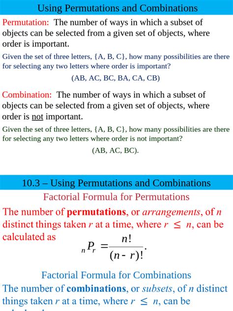 Permutations And Combinations Pdf Permutation Combinatorics