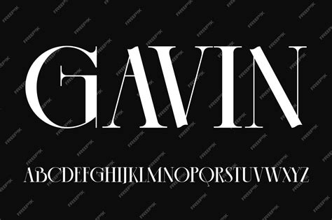 Premium Vector Elegant Decorative Display Font Vector