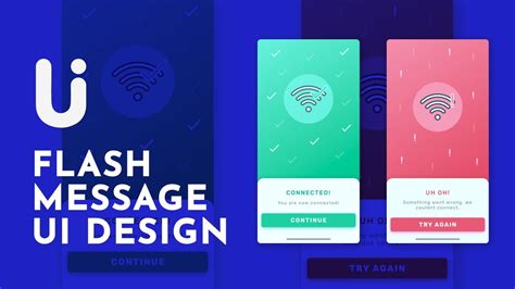Flash Message Ui Designing Time Lapse Tutorial Ui Lapse Youtube