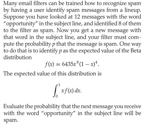 Solved Many Email Filters Can Be Trained How To Recognize Spam By