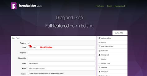 Label Is Not Editable · Issue 1281 · Kevinchappellformbuilder · Github
