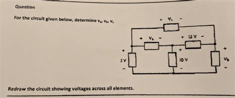 solved question for the circuit given below determine va v