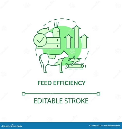Feed Efficiency Green Concept Icon Stock Vector Illustration Of Smart