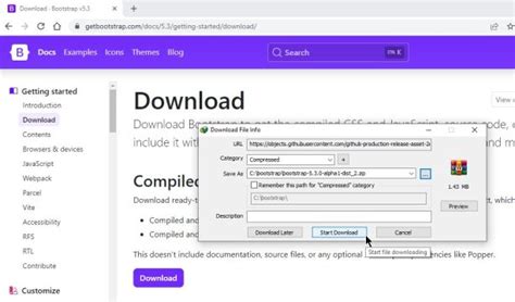 How To Download And Install Bootstrap 5 With Basic Template