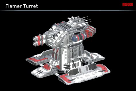 flamer turret 3d 武器 unity asset store