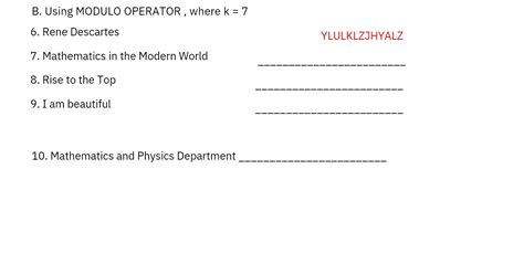 B Using Modulo Operator Where K 7 6 Rene Studyx