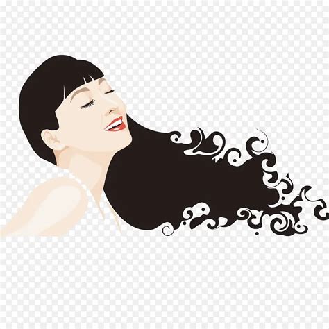 手绘长发美女png图片素材下载 图片编号11019953 Png素材网