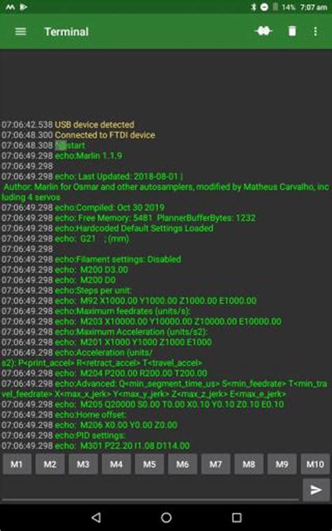 Serial Usb Terminal Showing Successful Connection With Control Board Download High Quality