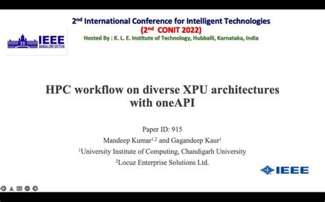Mandeep Kumar On Linkedin Hpc Oneapi Research Ieee Conference